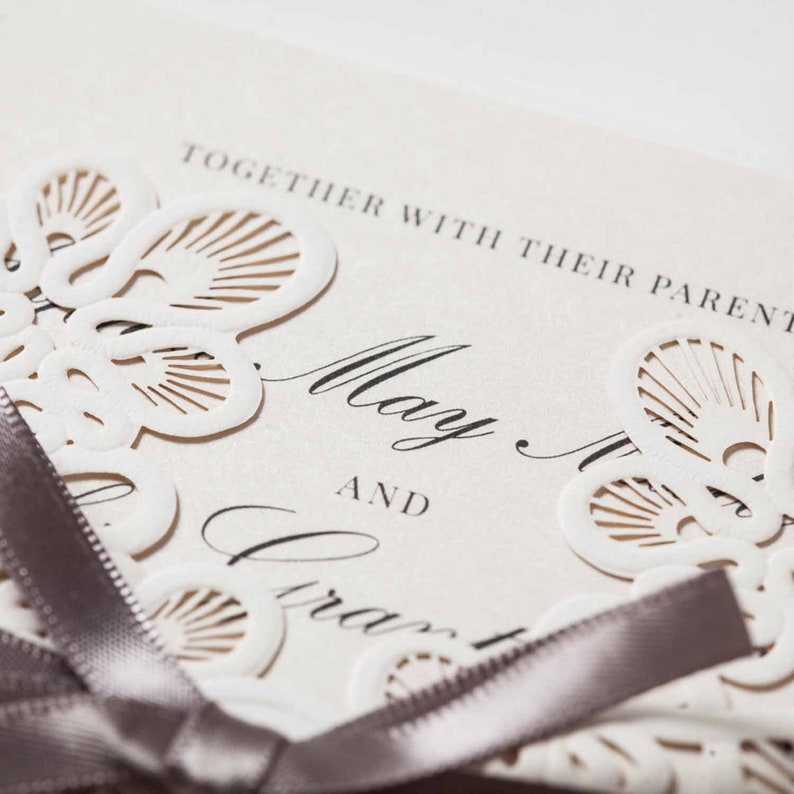 Laser Cut Wedding Invitations DIY Invites Customisable - Etsy