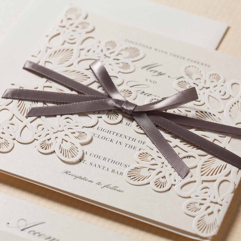 Laser Cut Wedding Invitations DIY Invites Customisable - Etsy
