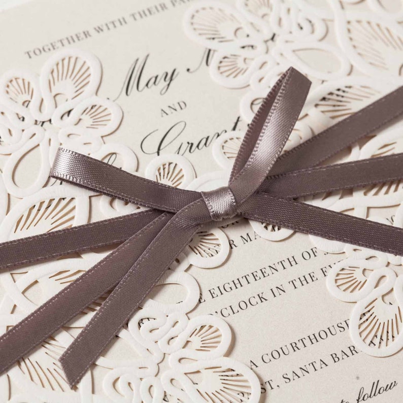 Laser Cut Wedding Invitations DIY Invites Customisable - Etsy