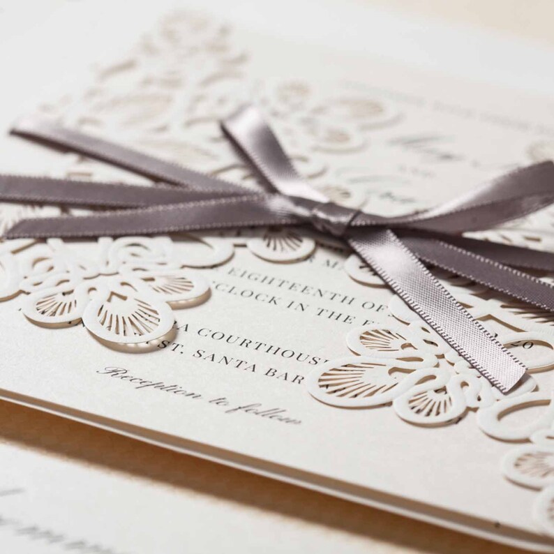 Laser Cut Wedding Invitations DIY Invites Customisable - Etsy