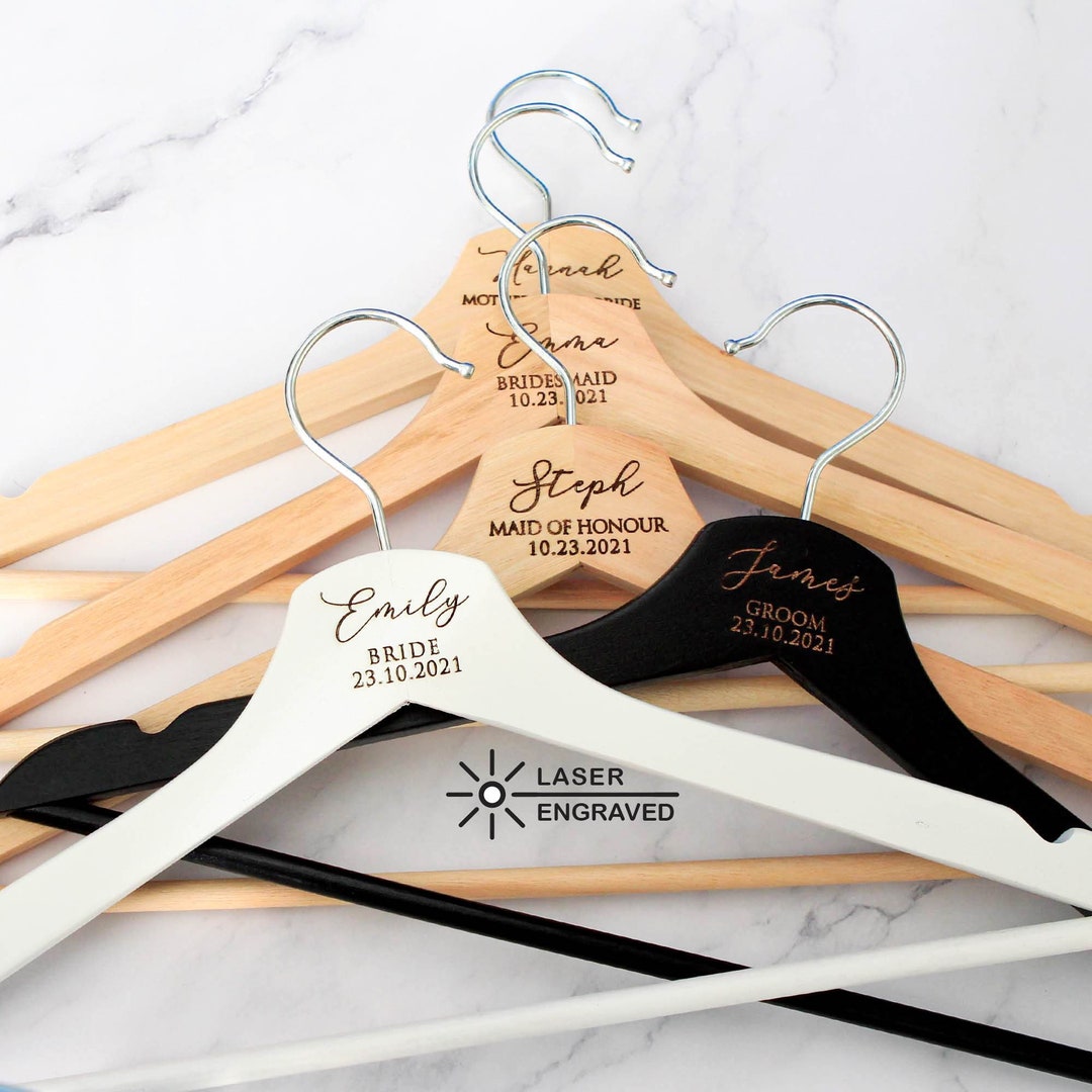 Personalized Laser Engraved Coat Hanger, Bridal Party Gift - Etsy Australia