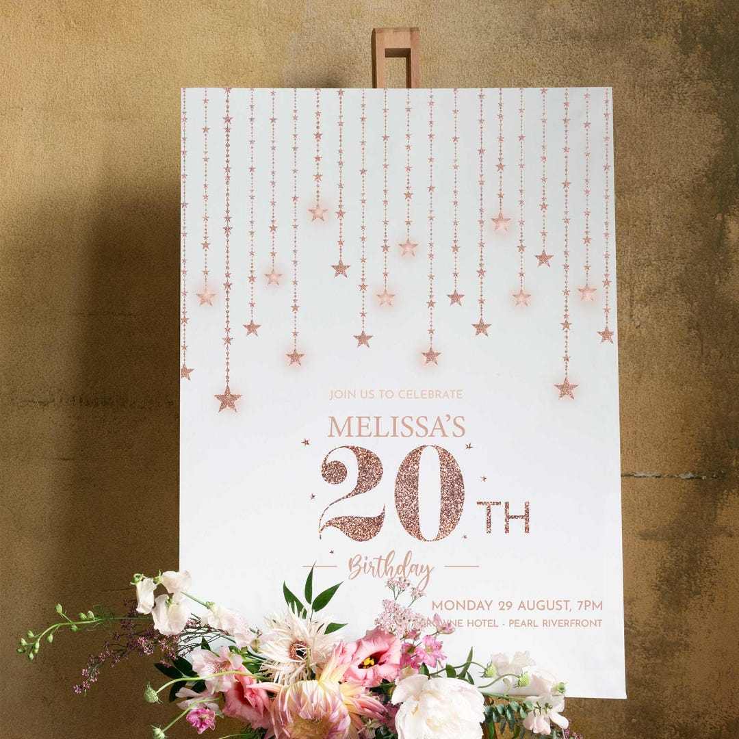 Personalized Birthday Party Welcome Sign Custom Foam Board Display - Etsy