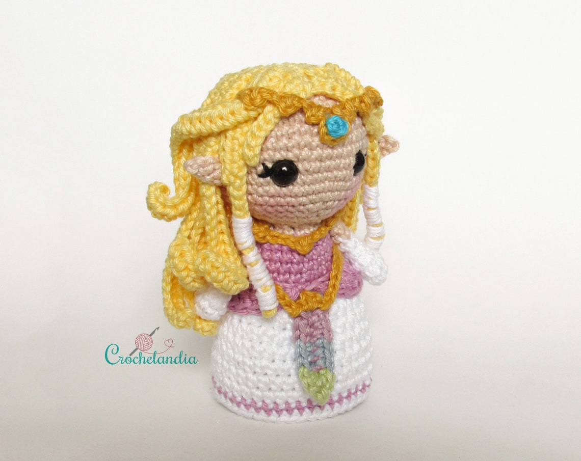 PDF: Zelda Inspired Amigurumi Doll - Crochet Pattern by Crochelandia - Etsy