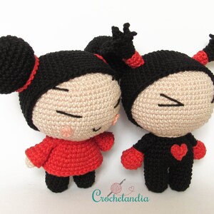 PDF: Pucca and Garu Amigurumi Doll - Crochet Pattern by Crochelandia - Etsy