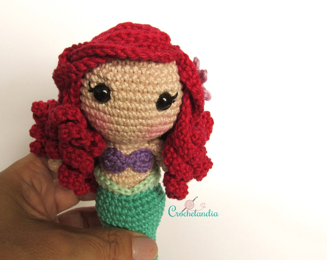 PDF: Ariel Mermaid Inspired Amigurumi Doll Crochet Pattern - Etsy