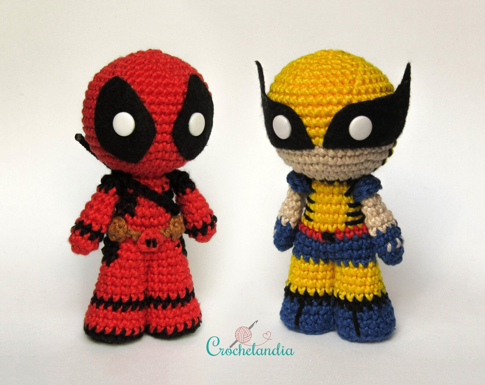 PDF: Deadpool & Wolverine Inspired Amigurumi Doll - Crochet Pattern by ...