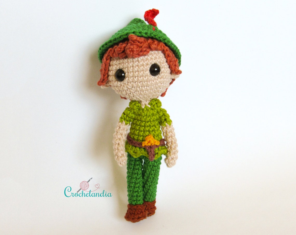 PDF: Toy Art Peter Pan Inspired - Crochet Pattern by Crochelandia - Etsy