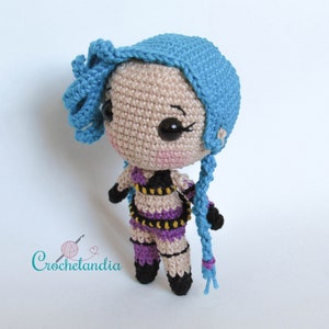 PDF: Jinx Inspired Amigurumi Doll - Crochet Pattern by Crochelandia - Etsy