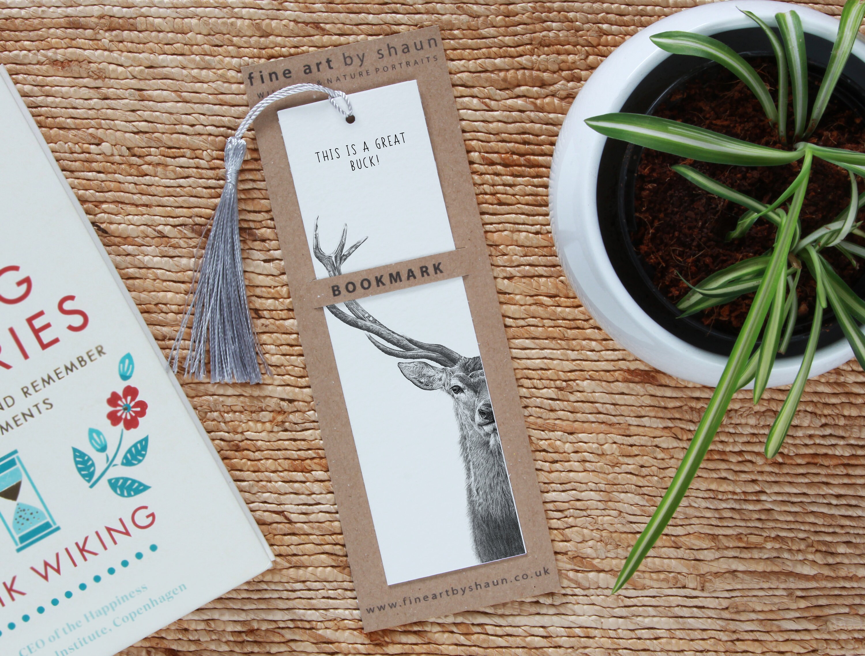 Personalised Stag Deer Bookmark Animal Book Lover | Etsy