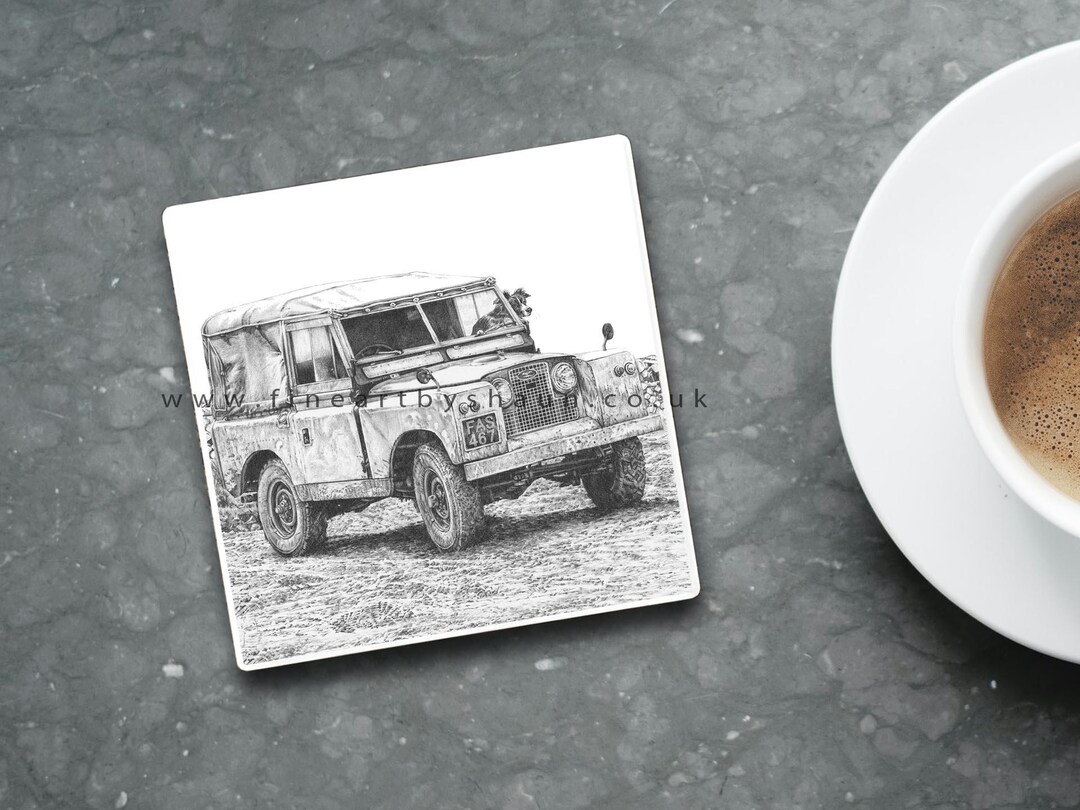 Land Rover Defender Ceramic Coaster/tile - Etsy