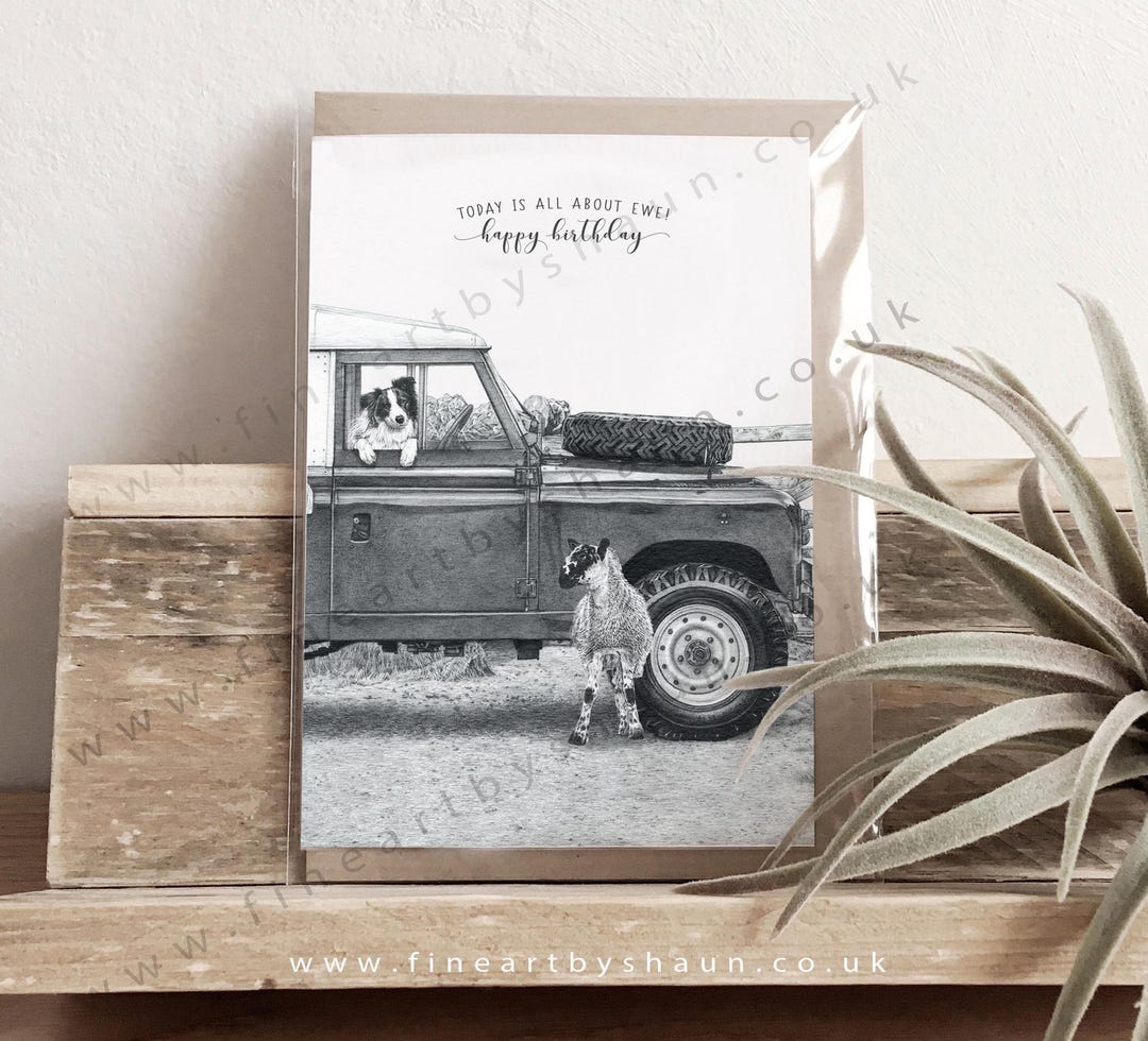 Birthday Land Rover Greeting Card - Etsy