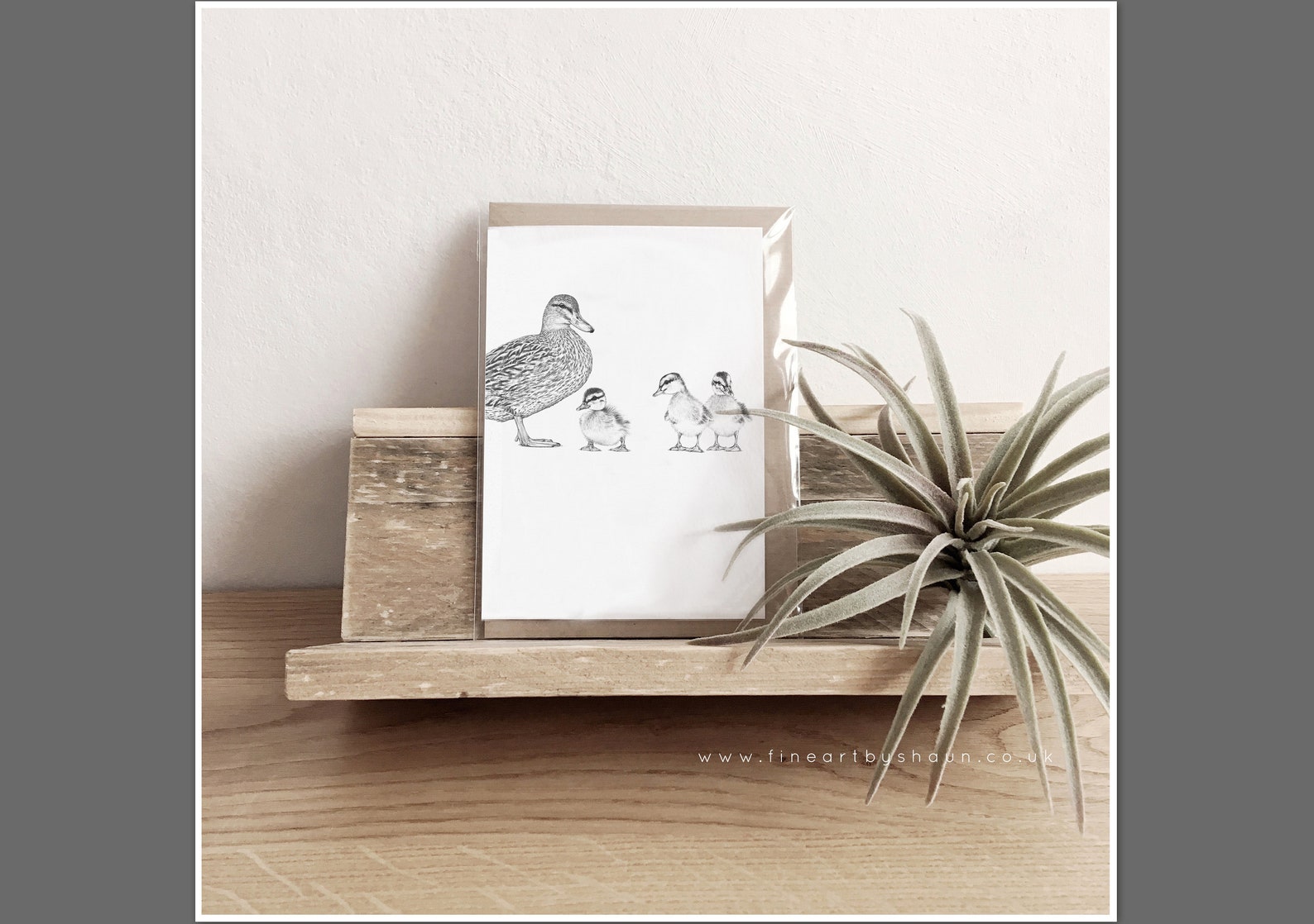 Greeting Card Ducks Drawing | Etsy