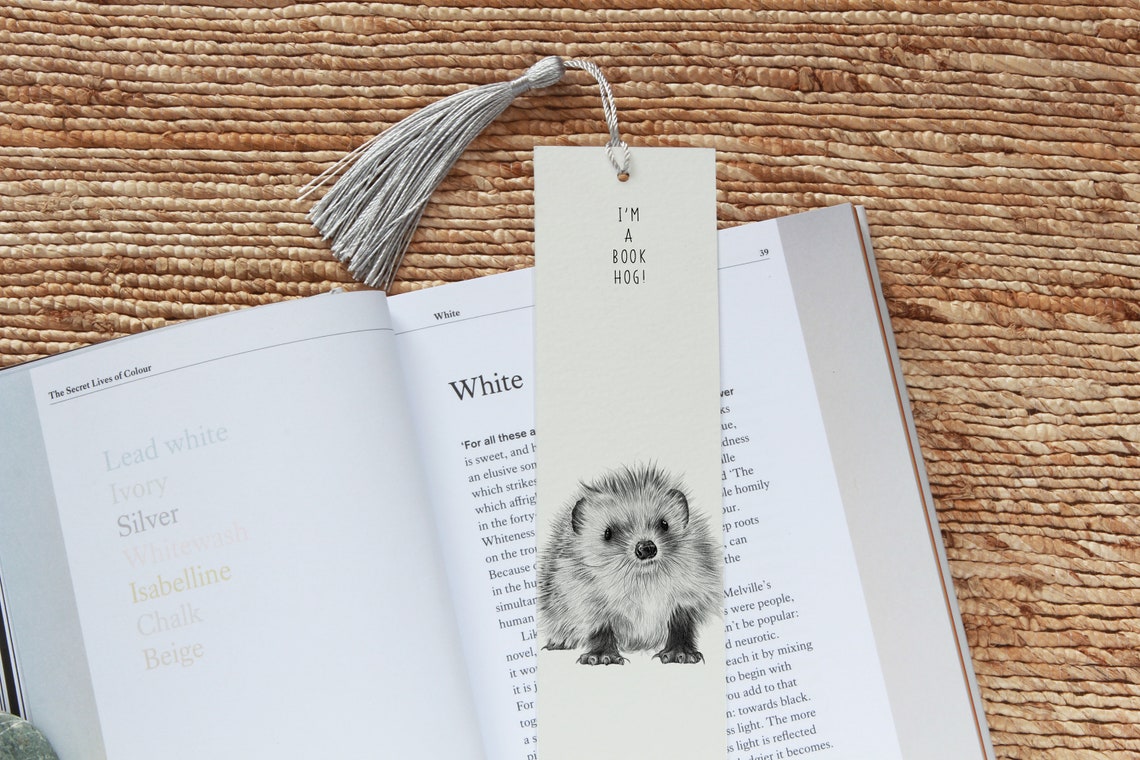 Personalised Hedgehog Bookmark Animal Book Lover | Etsy
