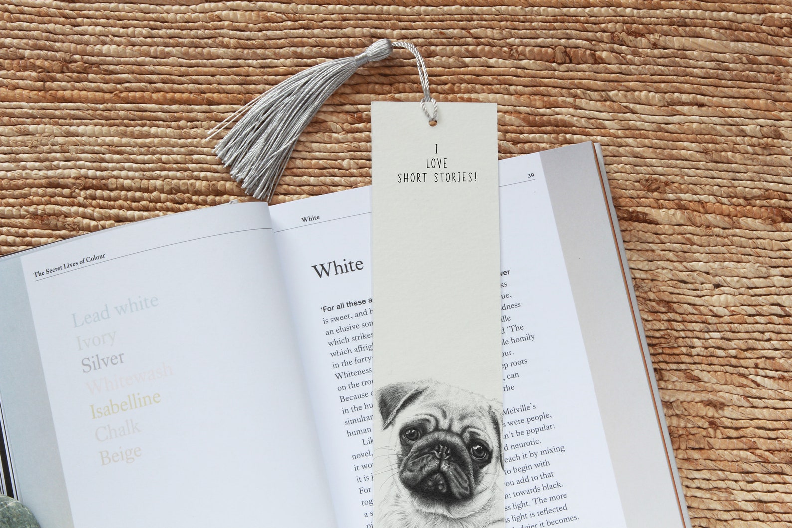 Personalised Pug Dog Bookmark Dog Animal Book Lover - Etsy