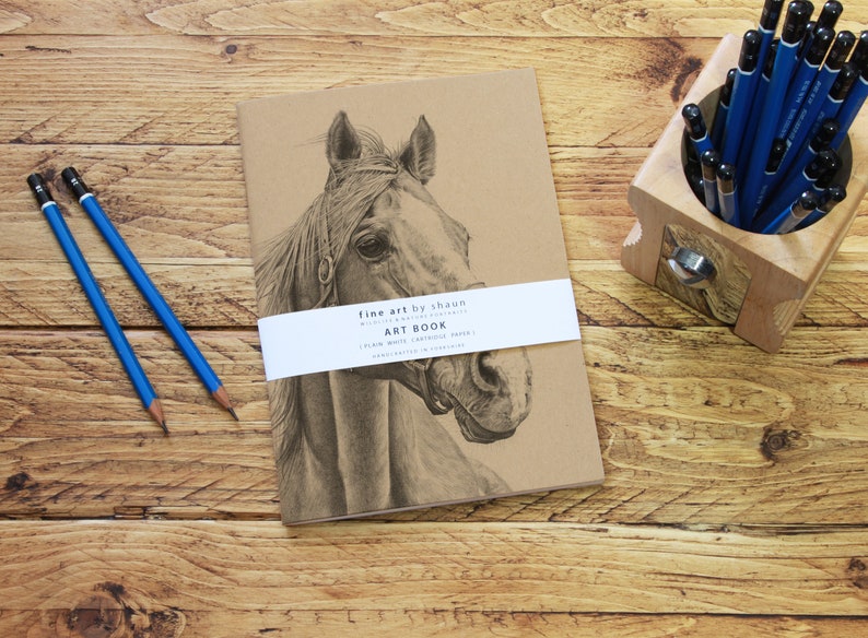 Personalised Horse A5 Sketch Notepad Kraft | Etsy UK