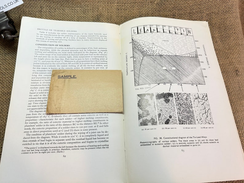 1956 Notes on Soldering by WR Lewis / Tin Research Institute - Etsy