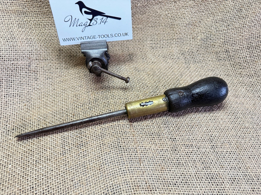 Vintage Moore & Wright Ratcheting Flatblade Screwdriver Featuring 1943 ...