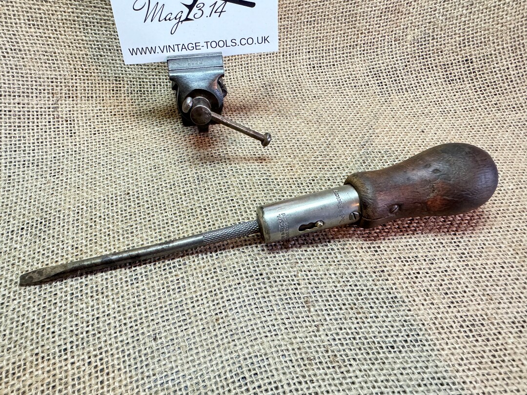 Vintage Moore & Wright Ratcheting Flatblade Screwdriver - Etsy