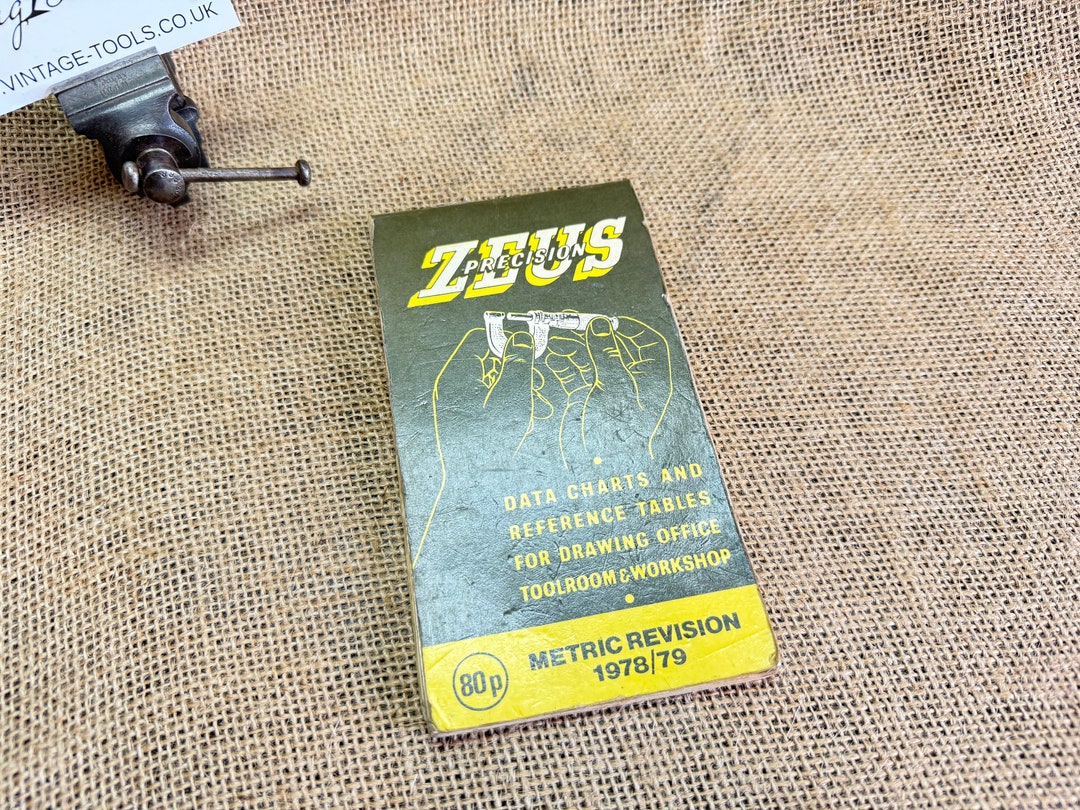 Vintage Zeus Precision Data Charts & Reference Tables 1978/79 Metric ...