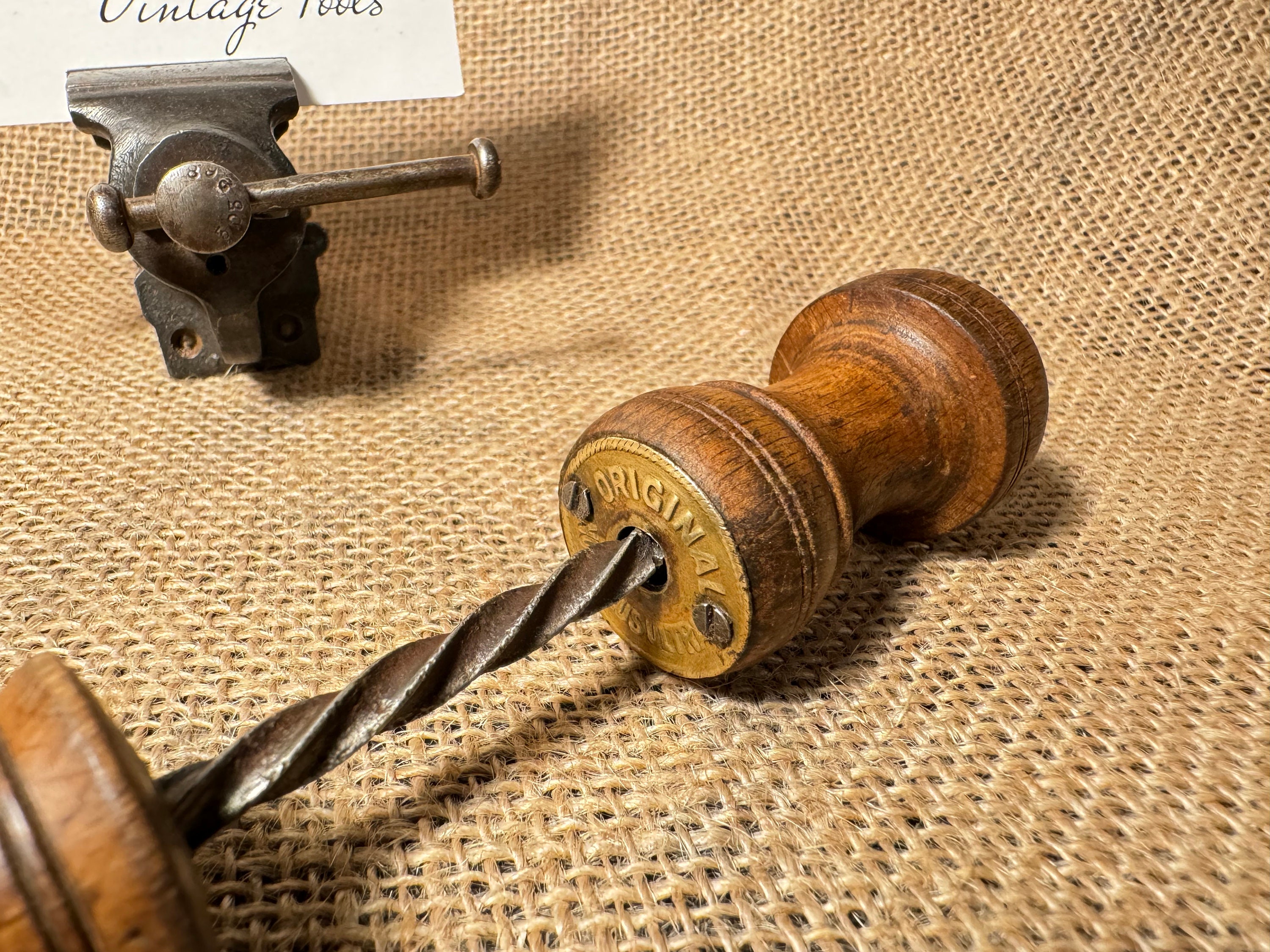 Antique Archimedes 9 Hand Drill With Brass Chuck - Etsy