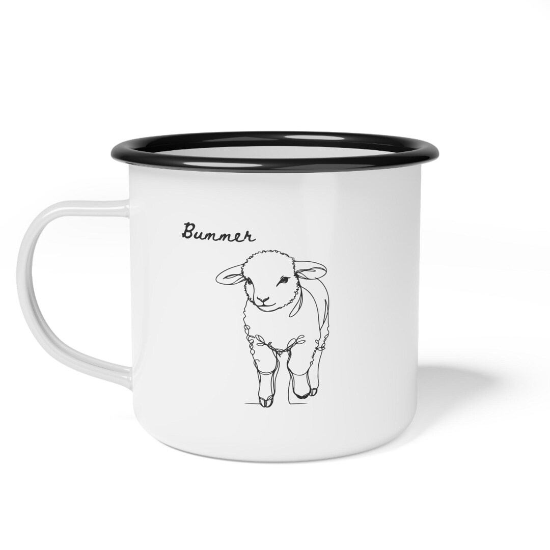 Enamel Camp Cup- "bummer Lamb" - Etsy