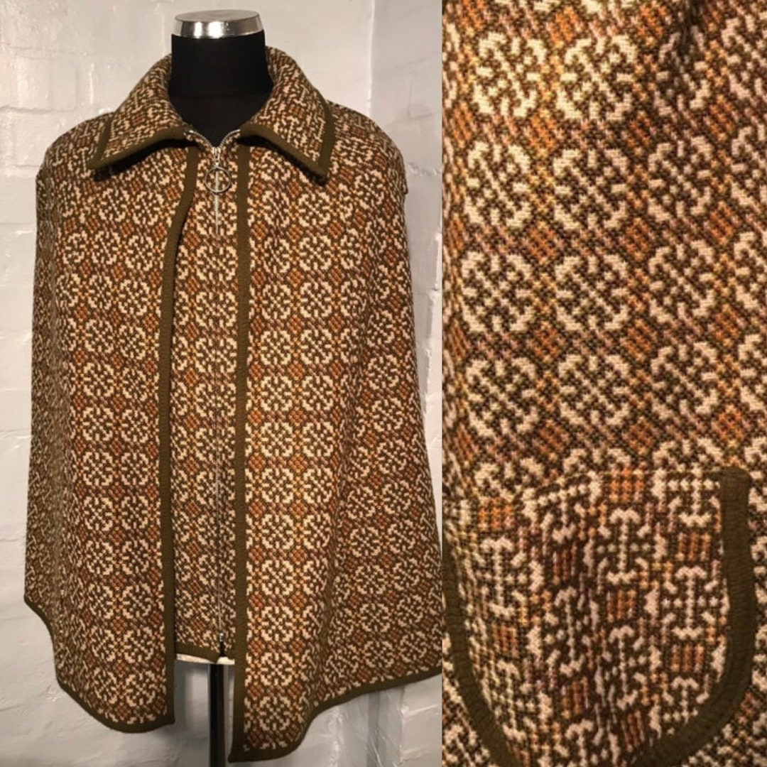 Vtg Welsh Tapestrywool Cape & Waistcoat- Dafydd Snowden Design - Etsy UK