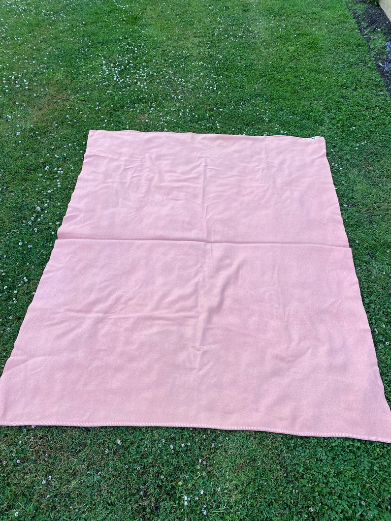 WW2 Blanket Original 1940s CC41 Label-woollen Blanket Dusty Pink Spec ...