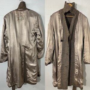 Vtg 60s Dandy Check Belted Coat -epaulettes”william Dixon”made in Great ...