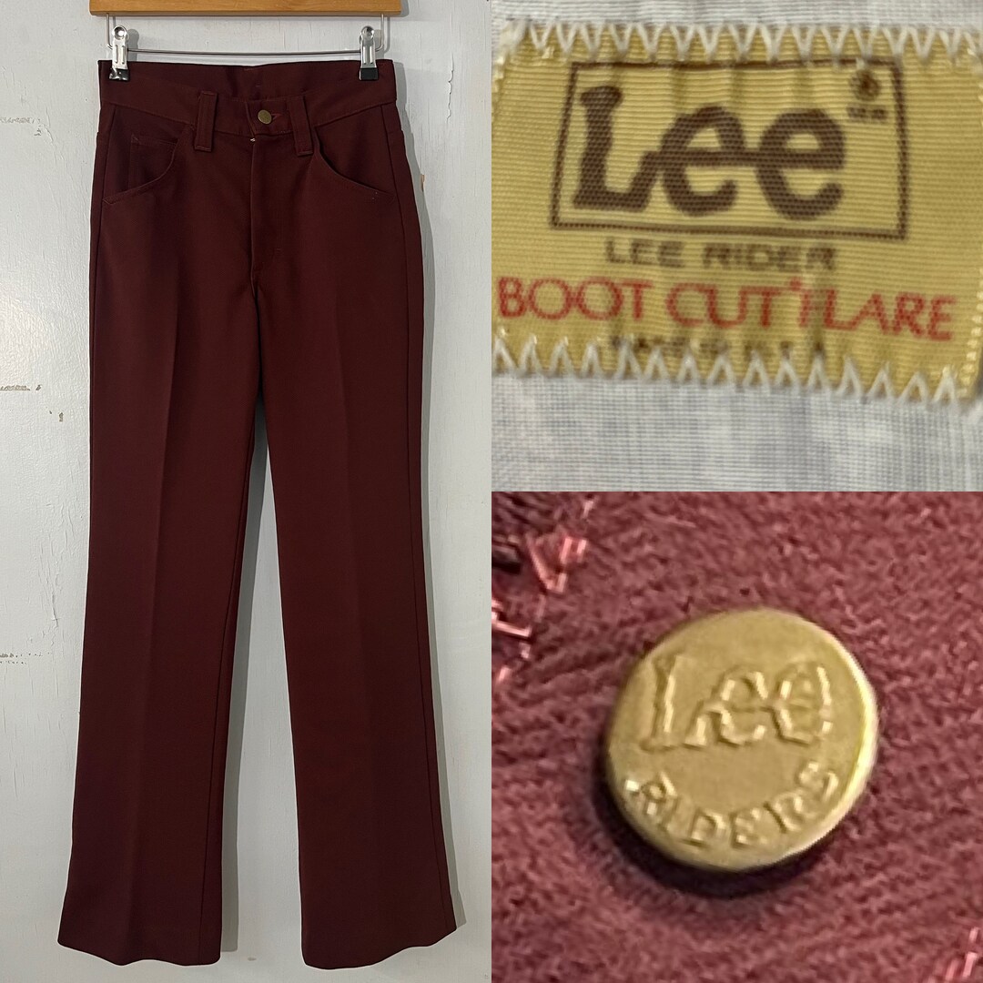 Vtg 70s Lee Boot Cut Flarrs Lee Riders Made in USA - Etsy