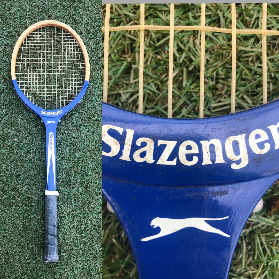 Tennis Wooden Racket Slazenger. service 1970s - Etsy