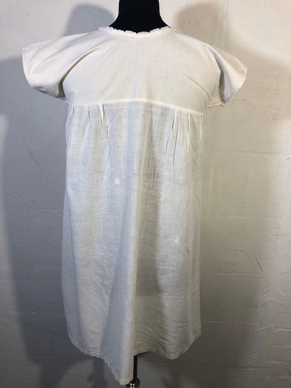 Antique linen chemise french dress-night slip - Gem