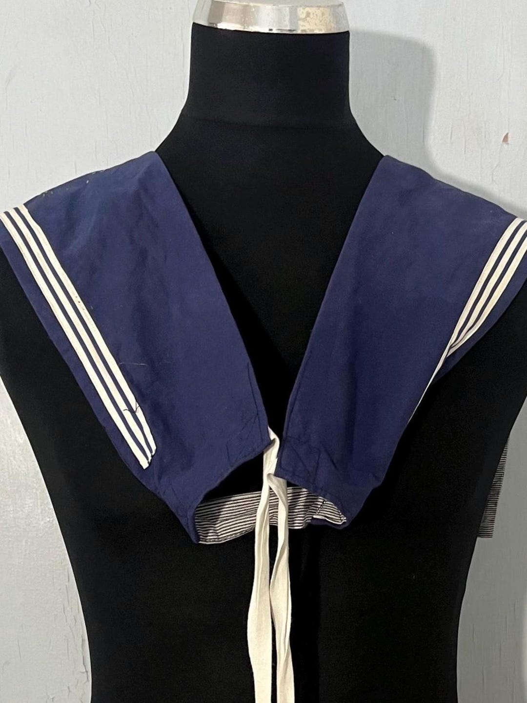 Vtg 60s Collars Seaman’s Blue -rig- Royal Navy Uniform- “bd Hats Luton ...