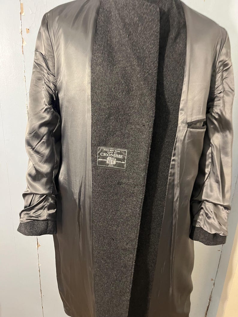 Vtg Stunning Gents Crombie Over Coat Pure New Wool by Crombie Aberdeen ...