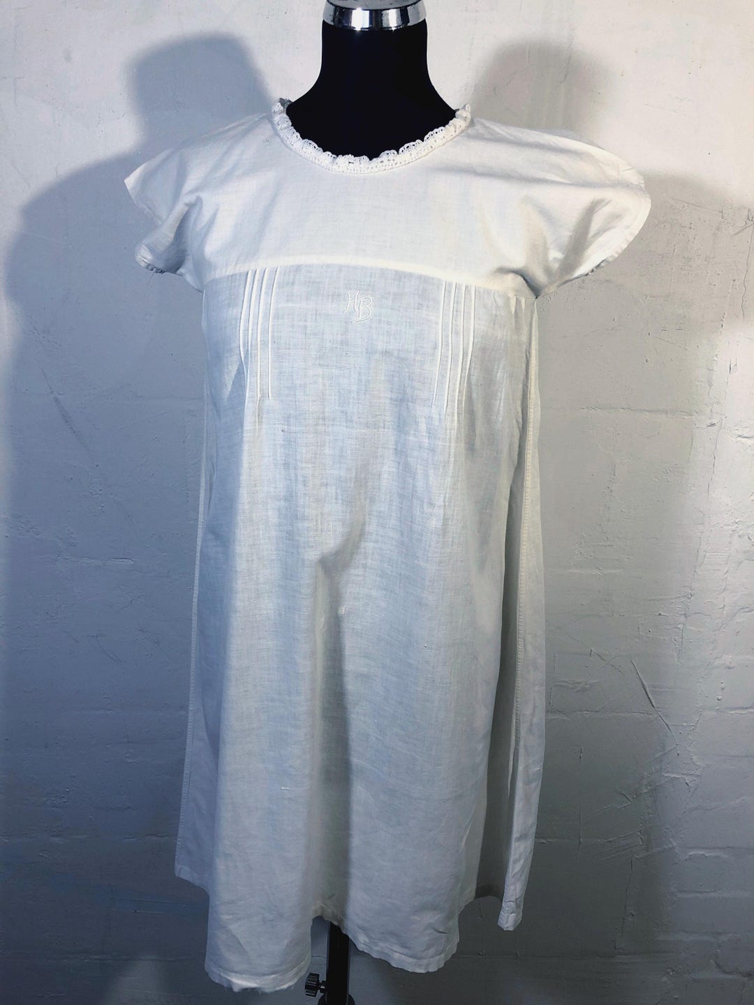 Antique Linen Chemise French Dress-night Slip - Etsy