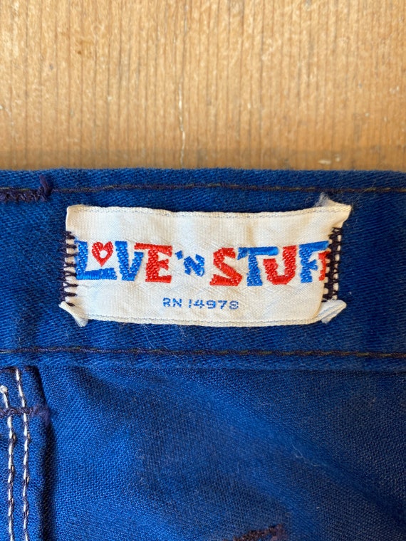 Vtg 70s 25”x32 flare-low rise “Love n Stuff”new dead … - Gem