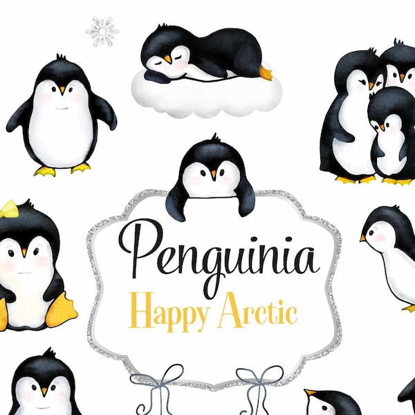 Penguin Graphics - Etsy