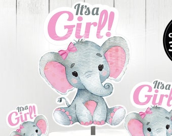 Elephant Backdrop, Baby Shower Candy Table Backdrop, Digital Backdrop ...