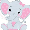 Elephant SVG Set, 4 Boy Elephants With Blue Ears, Polka Dot, Cute ...