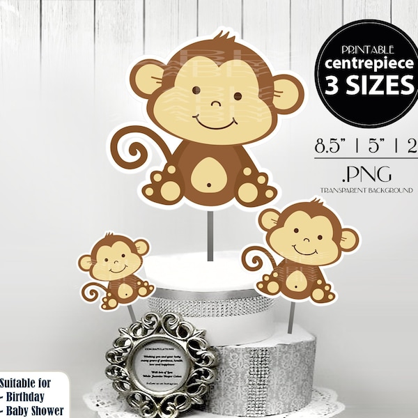 Monkey Topper - Etsy