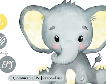 Elephant Sunflower Baby Shower Decorations Elephant Baby Girl - Etsy