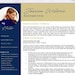 Modern Resume Template With Photo in Navy & Gold ALL-IN-ONE for Mac ...
