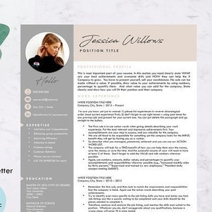 Resume Templates in Blush Pink and Gray, Modern Resume Templates ...
