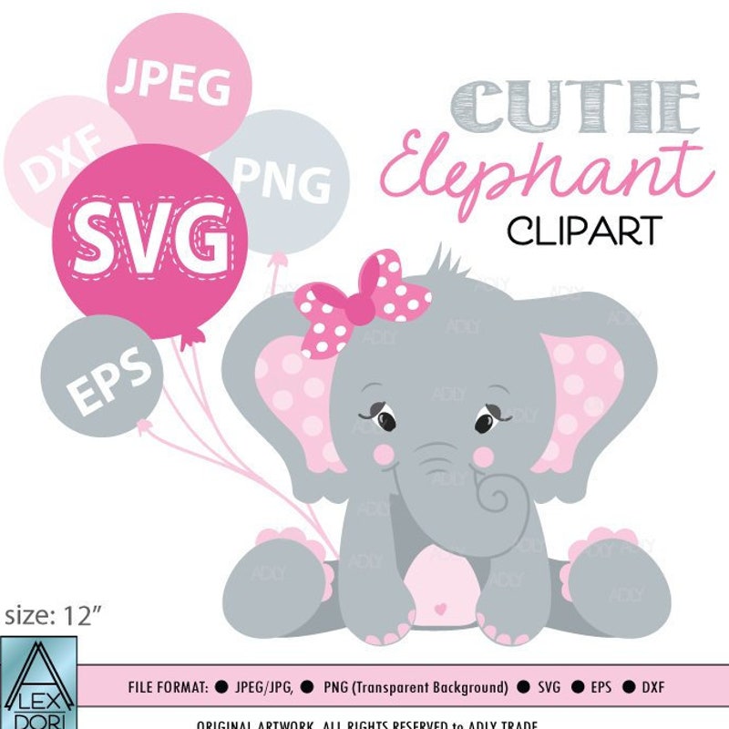 Baby Shower Elephant Svg - Etsy
