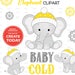Gray Elephant Clip Art Baby Yellow Grey Peanut Clip Art Png. - Etsy