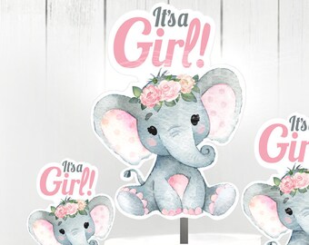 Elephant Baby Shower Png | Etsy