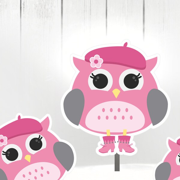 Pink Baby Owls - Etsy