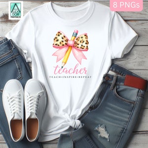 Back to School Teacher Clip Art Bundle - Watercolor Pencils & Leopard ...