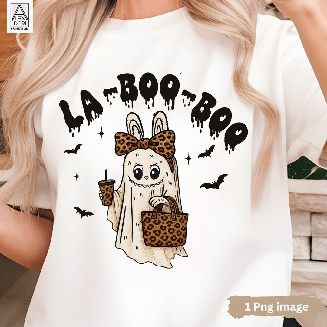 Labubu Png Image for Halloween La-boo-boo With Leopard Pattern and ...