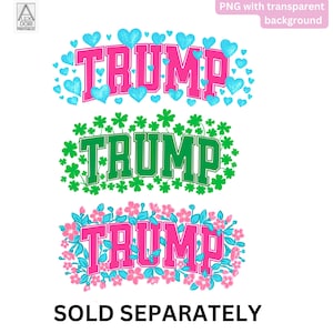 Preppy Trump 47 President Png Pink With Glitter Like Effect Sublimation ...