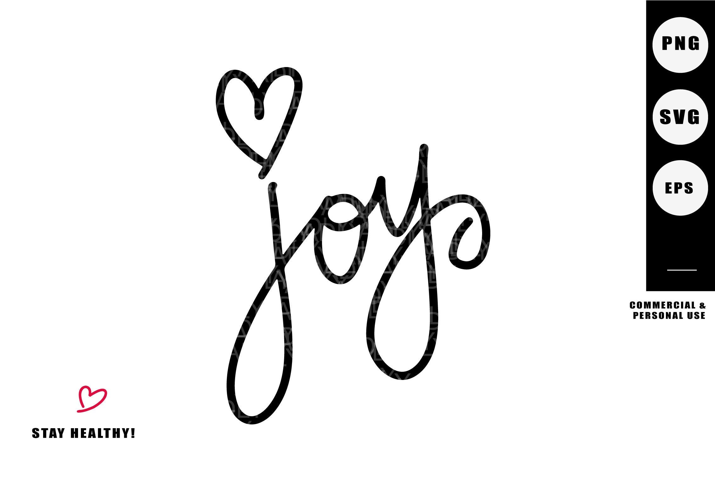 Joy Svg Png Sublimation Design for T-shirt Simple and Cute - Etsy Australia